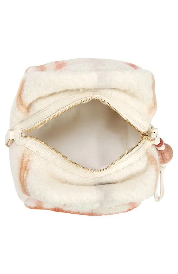 Loro Piana Puffy Needle Punch Cashmere & Silk Clutch