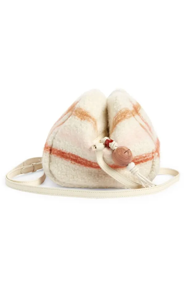 Loro Piana Puffy Needle Punch Cashmere & Silk Clutch