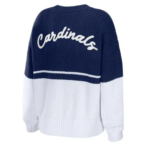 WEAR BY ERIN ANDREWS St. Louis Cardinals Color Block Pullover Sweatshirt