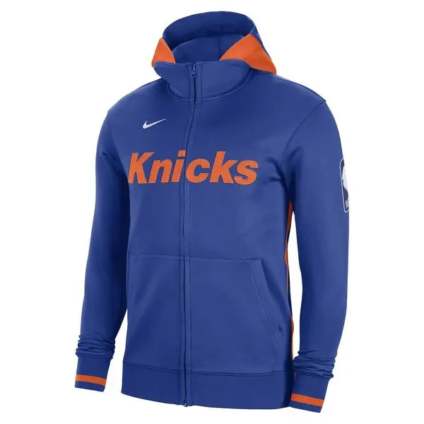 Nike New York Knicks Authentic Showtime Performance Full-zip Hoodie