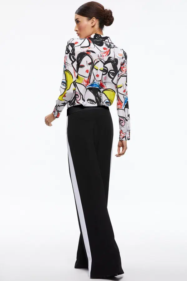 Alice + Olivia A+o X Blair Z Willa Placket Top