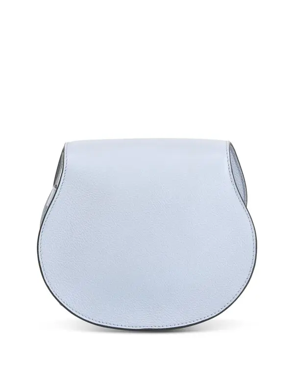 Chloé Marcie Small Saddle Bag - Graceful Blue/gold