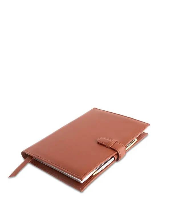 ROYCE NEW YORK Executive Leather Daily Planner - Tan