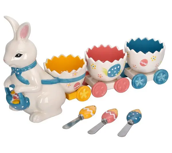 TEMP-TATIONS 8-pc Bunny Train Appetizer Set - One-color