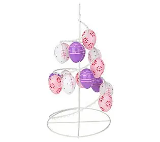 NORTHLIGHT 14.25' Floral Cut Out Easter Egg Tre E