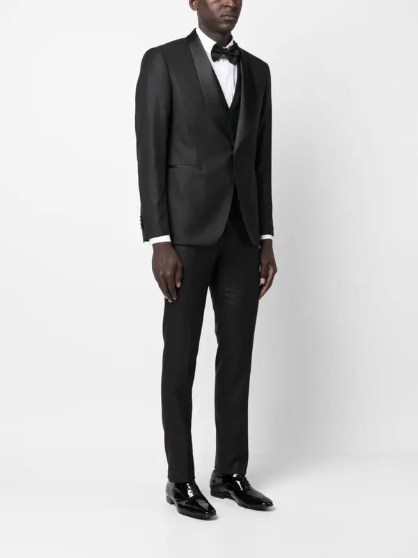 Tagliatore Single-breasted Three-piece Suit - Black