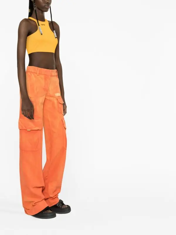 Off-White Cargo Trousers - Orange