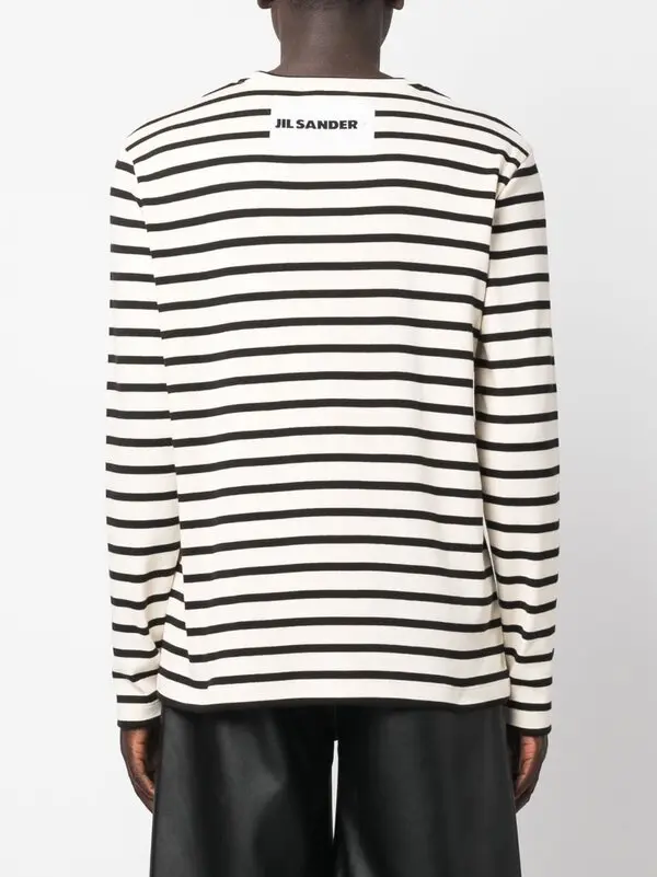 JIL SANDER Long-sleeve Striped Sweatshirt