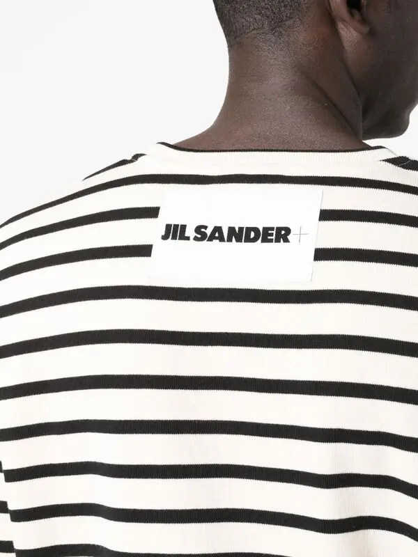 JIL SANDER Long-sleeve Striped Sweatshirt