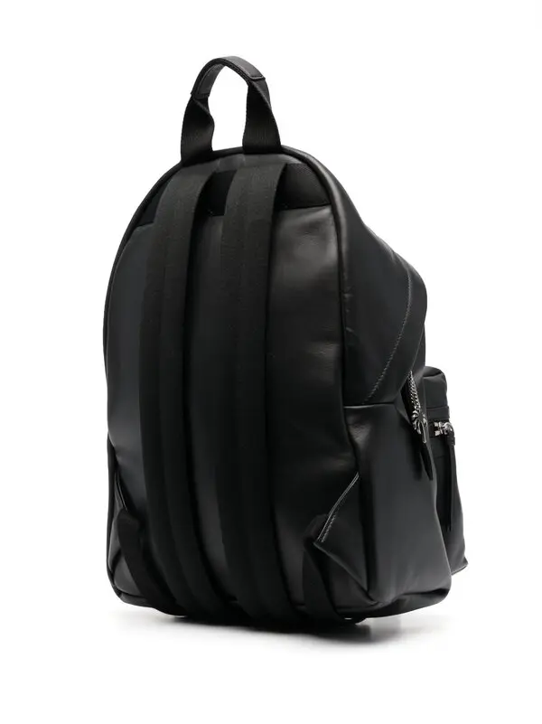 Palm Angels Logo-print Leather Backpack