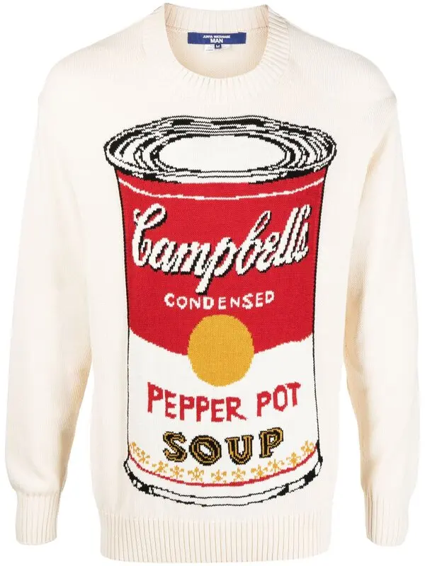 Junya Watanabe X Andy Warhol Graphic Jumper - Neutrals