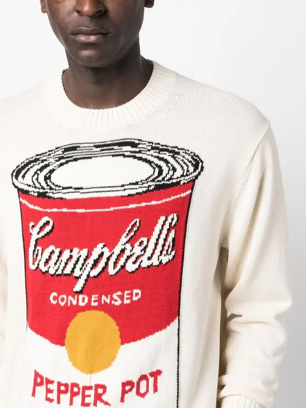 Junya Watanabe X Andy Warhol Graphic Jumper - Neutrals