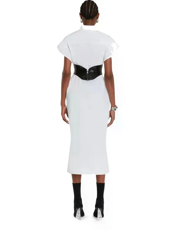 Alexander McQueen Collared Midi Shirt Dress