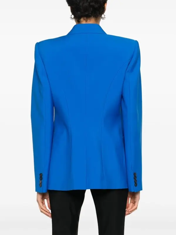 Alexander McQueen Double-breasted Blazer - Blue