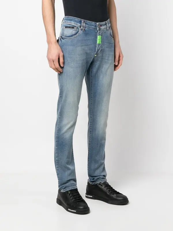 Philipp Plein Hexagon Straight Leg Jeans