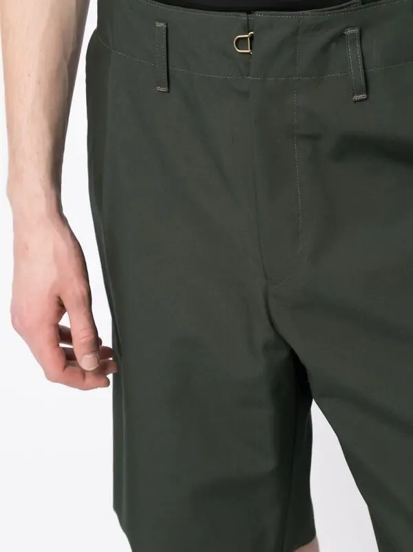 Kolor Pleated Wide-leg Tailored Shorts