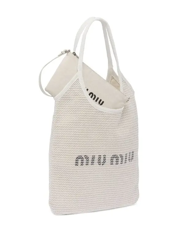 Miu Miu Layered Mesh Tote Bag