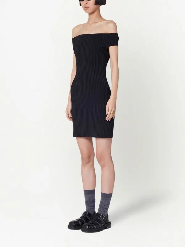 Ami Off-shoulder Mini Dress