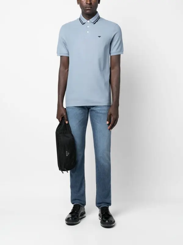 Emporio Armani Slim-fit Faded Jeans
