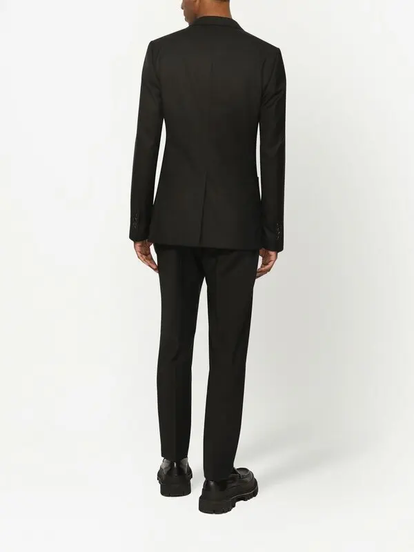 Dolce & Gabbana Portofino Single-breasted Wool-silk Blazer - Black