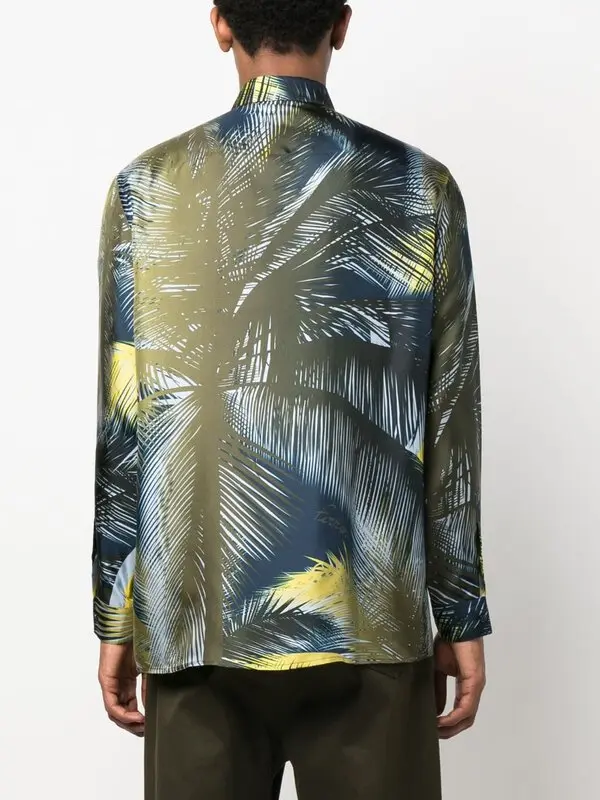 FERRARI Graphic-print Silk Shirt