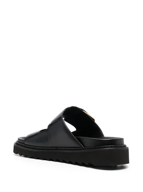 Zadig&Voltaire Cecilia Alpha Leather Sandals - Black