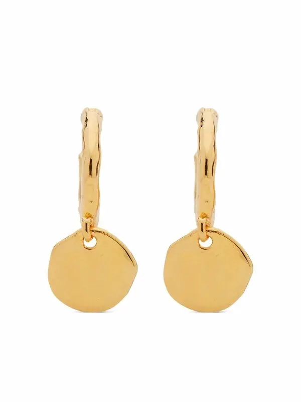 Monica Vinader Mini Siren Muse Huggie Drop Earrings - Gold