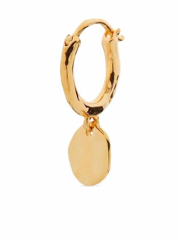 Monica Vinader Mini Siren Muse Huggie Drop Earrings - Gold