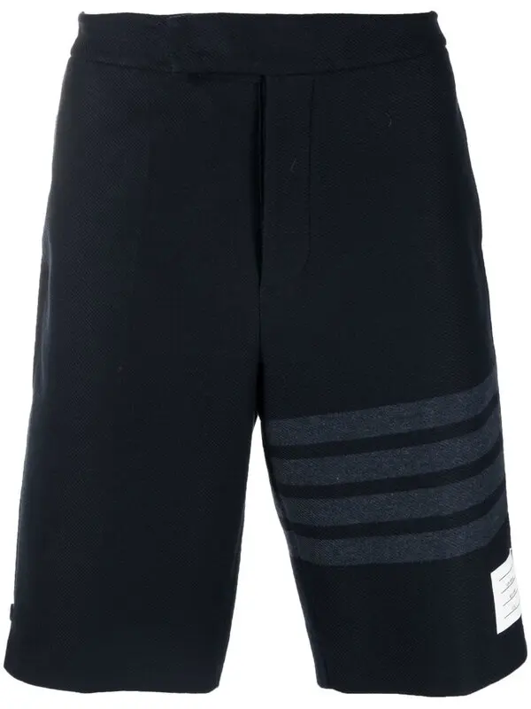 Thom Browne 4-bar Striped Shorts - Blue