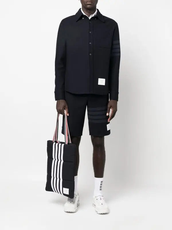 Thom Browne 4-bar Striped Shorts - Blue