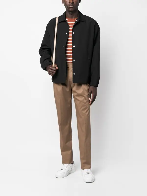 LARDINI Pleated Straight-leg Trousers