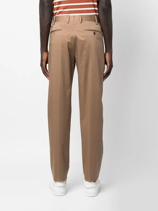 LARDINI Pleated Straight-leg Trousers