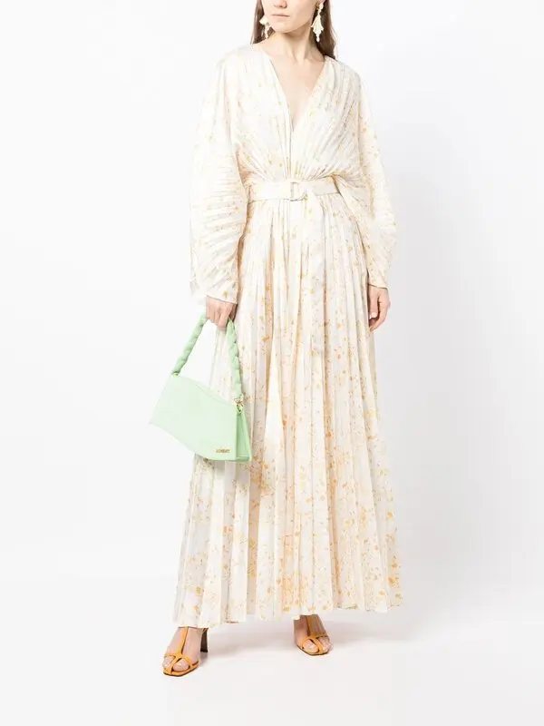 Westover Floral-print Pleated Maxi Dress