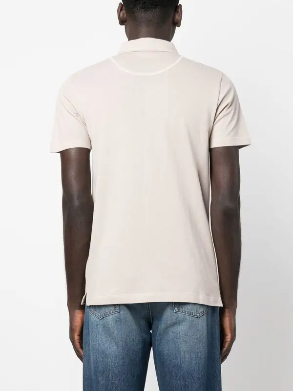 Sunspel Short-sleeve Cotton Polo Shirt - Neutrals
