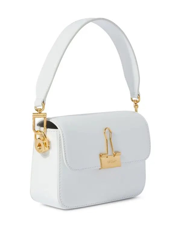 Off-White Binder Clip Shoulder Bag - White