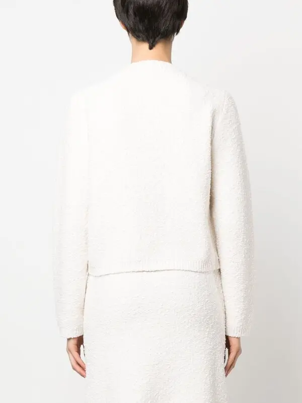 LANVIN Textured-finish Button-fastening Cardigan