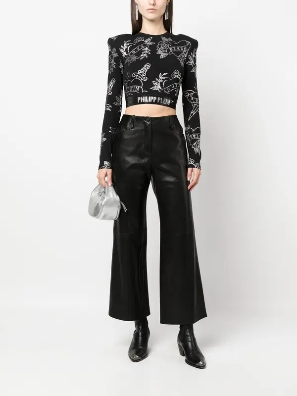 Philipp Plein Crystal-embellished Top