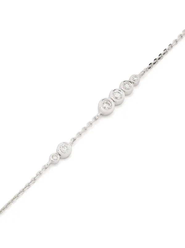 MARIA BLACK 14kt White Gold Diamond Mae Bracelet - Silver