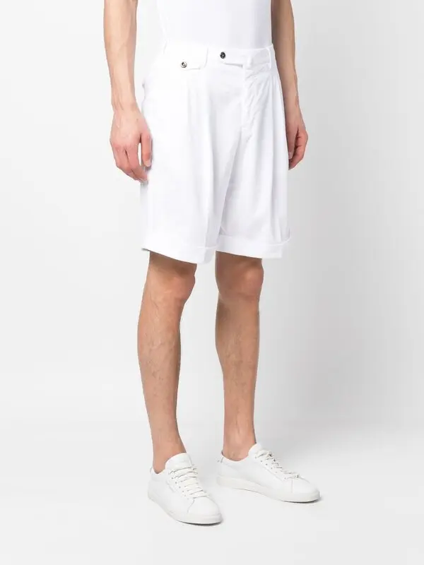 PT TORINO Off-centre Button-fastening Bermuda Shorts