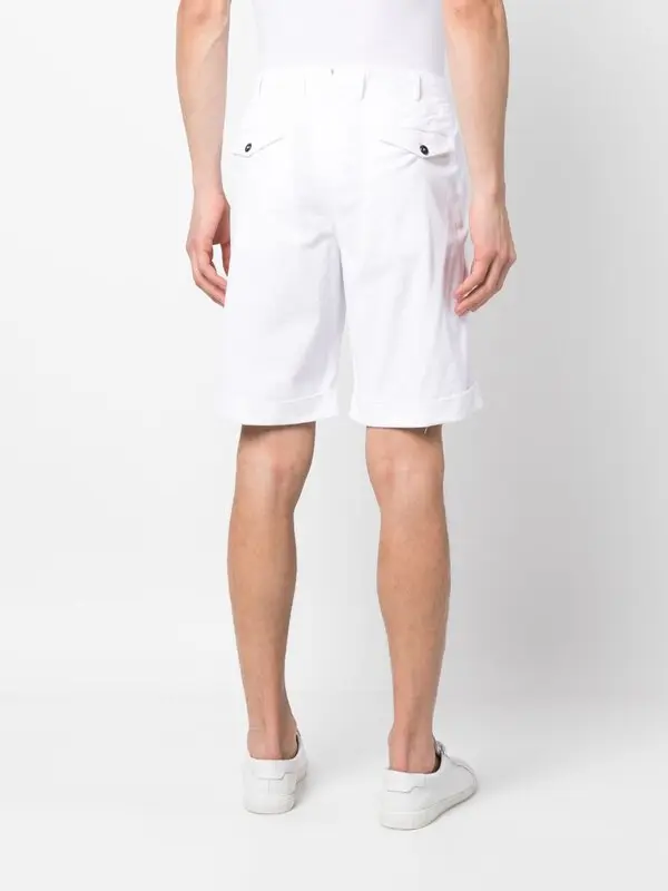 PT TORINO Off-centre Button-fastening Bermuda Shorts