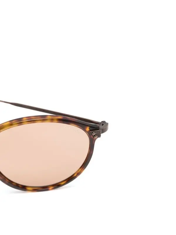Giorgio Armani Tortoiseshell Round-frame Sunglasses