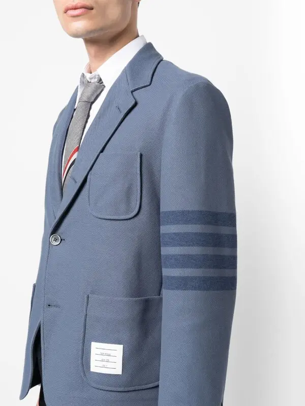 Thom Browne Striped-sleeve Cotton Blazer