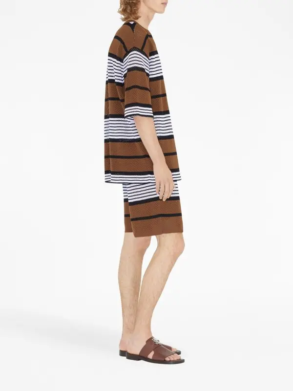 Burberry Stripe-print Oversized T-shirt