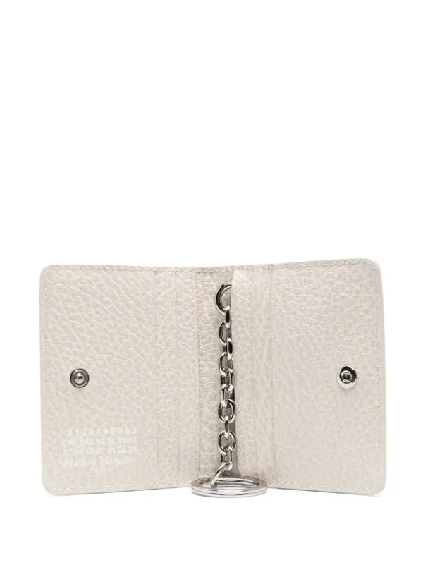 MAISON MARGIELA Four-stitch Leather Card Holder - Neutrals