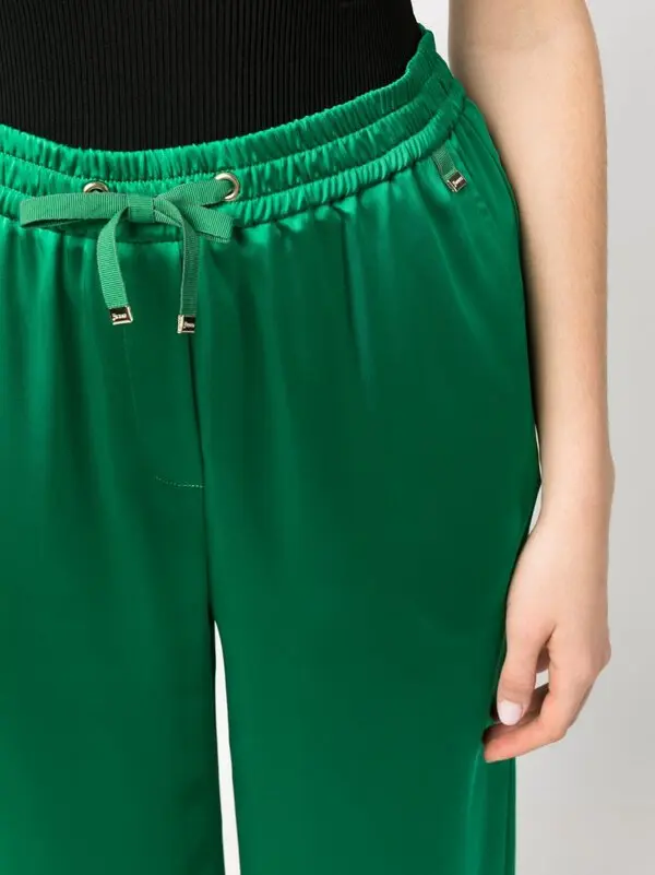 Herno Drawstring-waist Straight-leg Trousers - Green