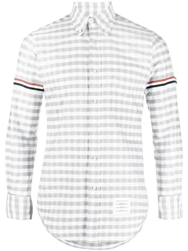 Thom Browne Rwb Gingham Oxford Shirt