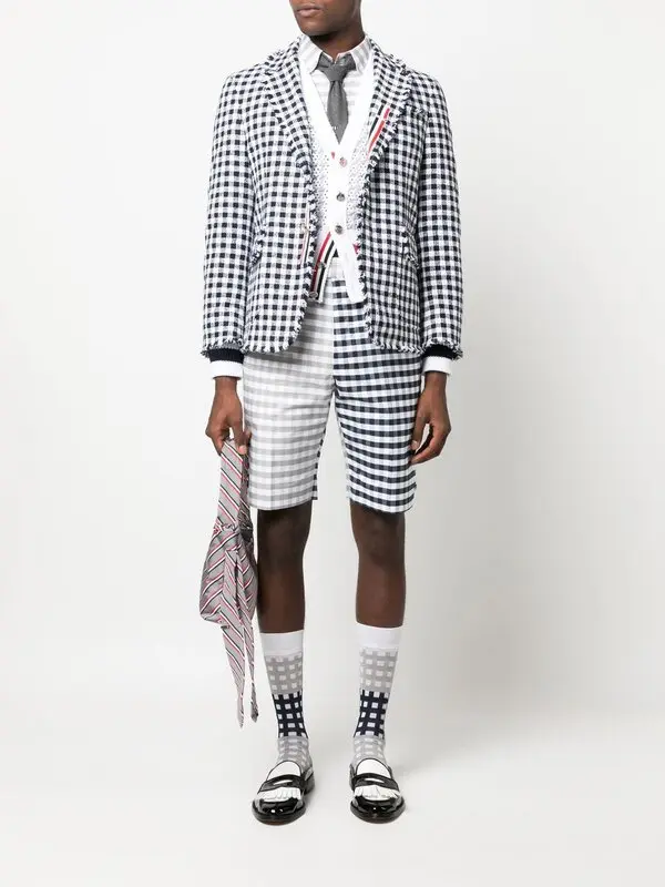 Thom Browne Rwb Gingham Oxford Shirt
