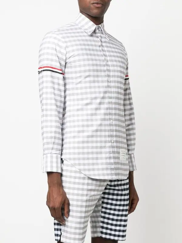 Thom Browne Rwb Gingham Oxford Shirt