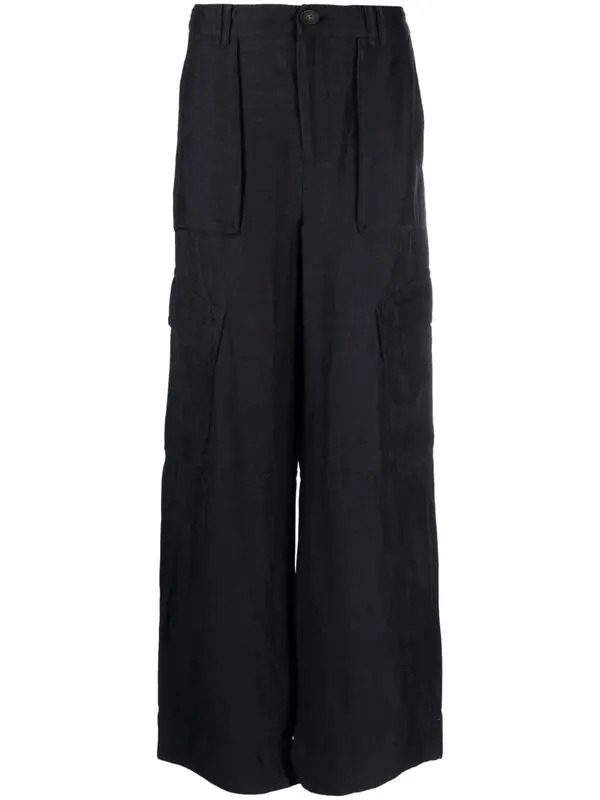 Vince Wide-leg Linen Trousers