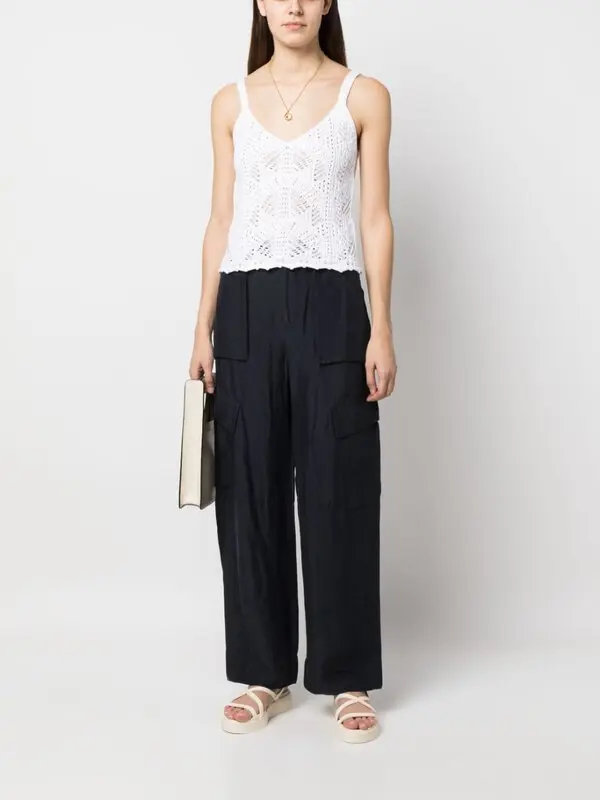 Vince Wide-leg Linen Trousers